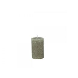 Chic Antique Macon rustikale Stumpenkerze H&ouml;he 8/D5 cm, olivegr&uuml;n skandinavische Deko Online Shop