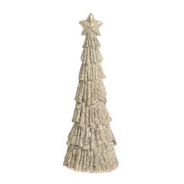 Chic Antique Deko Weihnachtsbaum mit Glitzer H17,5/&Oslash; 6,5 cm