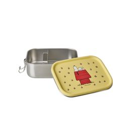 Rice Kleine Lunchbox Brotdose f&uuml;r Kinder mit Snoopy Print 17 x 12 x 6 cm, gelb