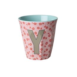 Rice Buchstaben-Becher mit Blumen Medium Y skandinavische Deko Online Shop