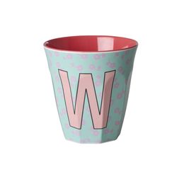 Rice Buchstaben-Becher mit Blumen Medium W