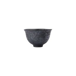 house doctor Sch&uuml;ssel Pion hoch H11,5 cm x &Oslash;19,5 cm, schwarz/braun