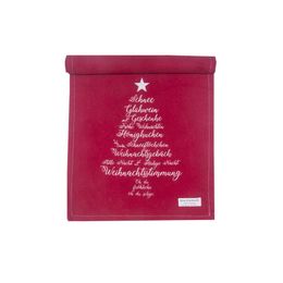 Krasilnikoff Tischl&auml;ufer Christmas Words 118 x 35 cm, rot