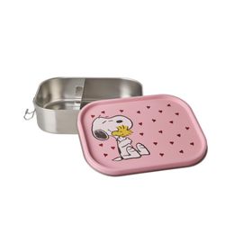 Rice Snoopy Gro&szlig;e Edelstahl Brotdose f&uuml;r Kinder 21 x 16,5 x 6 cm, pink skandinavische Deko Online Shop