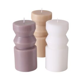 Boltze 3er Set Kerze in Sonderformen Celona skandinavische Deko Online Shop
