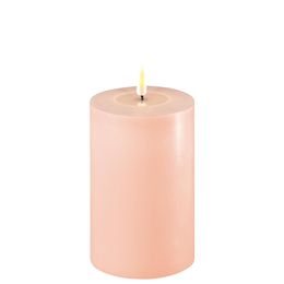 Deluxe Homeart LED Stumpenkerze Real Flame rosa &Oslash;10 x H15cm, rosa