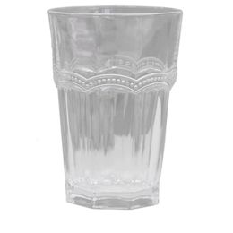 Chic Antique Antoinette Trinkglas mit Perlenkante H12,5/D8,5 cm, klar