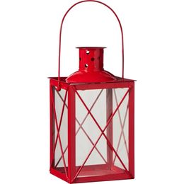 IB Laursen Rote Laterne viereckig 15 x 15 x 27.5 cm