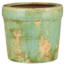 IB Laursen Blumentopf Marina Antik-Look H&ouml;he 9.2, &Oslash; 10 cm, Gr&uuml;n skandinavische Deko Online Shop