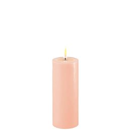 Deluxe Homeart LED Stumpenkerze Real Flame rosa &Oslash;5 x H12.5cm, rosa skandinavische Deko Online Shop