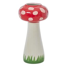 Rice Handbemalte Pilz Keramik Vase H&ouml;he 30, &Oslash; 15 cm