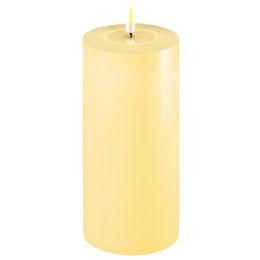Deluxe Homeart LED Stumpenkerze Real Flame hellgelb &Oslash;10 x H20cm, hellgelb skandinavische Deko Online Shop