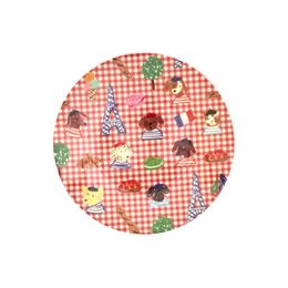 Rice Melamin Kinderteller Kids in Paris Pink &ndash; &Oslash; 20 cm skandinavische Deko Online Shop