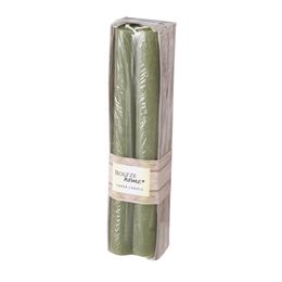 Boltze 4er Set Stabkerze Melia 20 cm, &Oslash; 2,2 cm, gr&uuml;n skandinavische Deko Online Shop