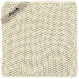 IB Laursen Topflappen Mynte gestrickt 22 x 22 cm, Latte