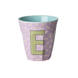 Rice Buchstaben-Becher mit Blumen Medium E skandinavische Deko Online Shop