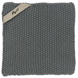 IB Laursen Topflappen Mynte gestrickt 22 x 22 cm, Moosgr&uuml;n