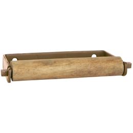 ALTUM Toilettenpapierhalter Holzrolle ALTUM messingfarben