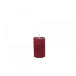 Chic Antique Macon rustikale Stumpenkerze H8/D5 cm, dunkelrot skandinavische Deko Online Shop