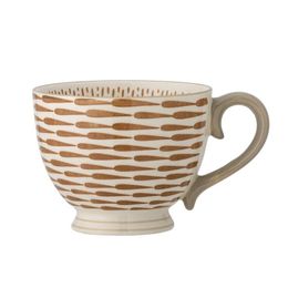 Bloomingville Maple Becher, Steingut &Oslash; 11xH9 cm, orange skandinavische Deko Online Shop