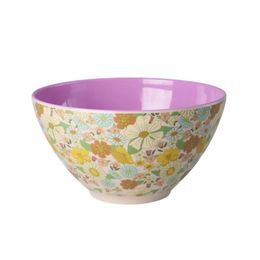 Rice Melamin Salatsch&uuml;ssel Flower Power, 4,5 L &Oslash; 26 cm, H&ouml;he 14 cm skandinavische Deko Online Shop