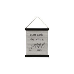 Chic Antique Kleine Leinwand mit Text zum Aufh&auml;ngen H30/L22 cm, natur skandinavische Deko Online Shop