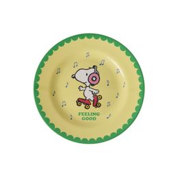 Rice Melamin Teller f&uuml;r Kinder Snoopy Gelb - &Oslash;20 cm skandinavische Deko Online Shop