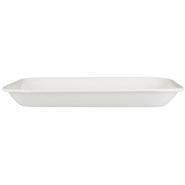 IB Laursen Tablett aus Emaille wei&szlig; mit wei&szlig;er Kante 30 x 30 x 3 cm skandinavische Deko Online Shop