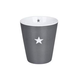Krasilnikoff Becher Happy Mug Colourful Star 330 ml, dunkelgrau skandinavische Deko Online Shop