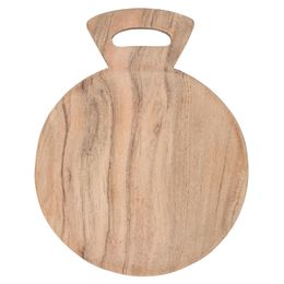 IB Laursen Servierteller mit Henkel aus Akazienholz 18.8 x 15 x 0.7 cm