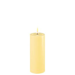 Deluxe Homeart LED Stumpenkerze Real Flame hellgelb &Oslash;5 x H12.5cm, hellgelb skandinavische Deko Online Shop