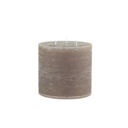Chic Antique Macon 3-Docht-Stumpenkerze H15/&Oslash;15 cm, leinen