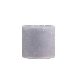 Chic Antique Macon 3-Docht-Stumpenkerze H15/D15 cm, franz. grau