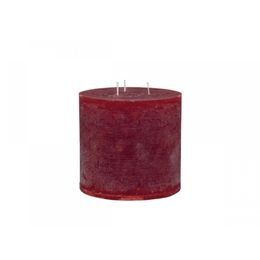 Chic Antique Macon 3-Docht-Stumpenkerze H15/D15 cm, dunkelrot