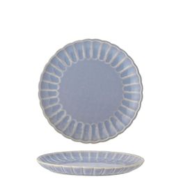 Bloomingville Latina Dessert-Teller, Steingut &Oslash; 20xH2 cm, hellblau skandinavische Deko Online Shop