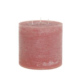 Chic Antique Macon 3-Docht-Stumpenkerze H15/D15 cm, Himbeere
