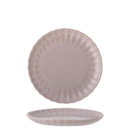 Bloomingville Latina Dessert-Teller, Steingut &Oslash; 20xH2 cm, purple skandinavische Deko Online Shop