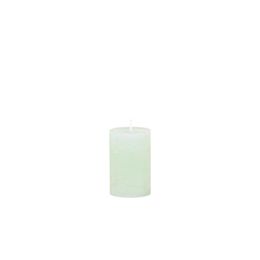 Chic Antique Macon rustikale Stumpenkerze H&ouml;he 8/D5 cm, helles verte skandinavische Deko Online Shop