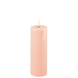 Deluxe Homeart LED Stumpenkerze Real Flame rosa &Oslash;5 x H15cm, rosa