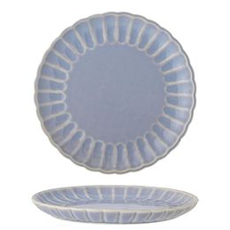 Bloomingville Latina Speiseteller, Steingut &Oslash; 27xH2 cm, hellblau