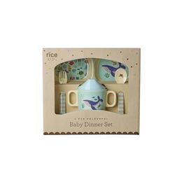 Rice Baby-Geschirrset Fun Fair Geschenkbox 25 x 11 x 22 cm, mint skandinavische Deko Online Shop