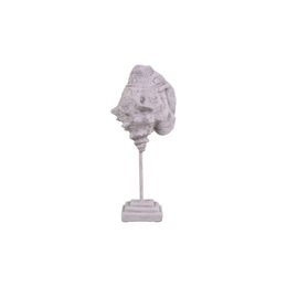 Chic Antique Dekofigur Muschel auf Fuss H26/L9/B7 cm, grau