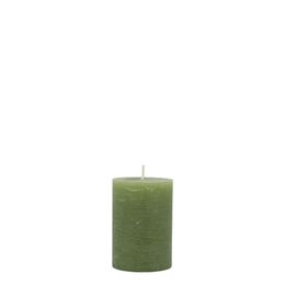 Chic Antique Macon rustikale Stumpenkerze H10/D7 cm - forrest green skandinavische Deko Online Shop