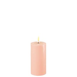 Deluxe Homeart LED Stumpenkerze Real Flame rosa &Oslash;5 x H10cm, rosa skandinavische Deko Online Shop