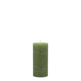 Chic Antique Macon rustikale Stumpenkerze H15/D7 cm - forrest green skandinavische Deko Online Shop