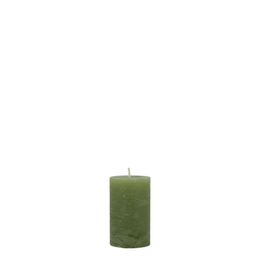 Chic Antique Macon rustikale Stumpenkerze H&ouml;he 8/D5 cm - forrest green skandinavische Deko Online Shop