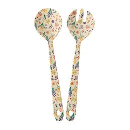 Rice Melamin Salatbesteck - Farbenfrohe Muster Wild Flowers