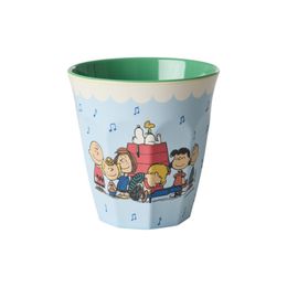 Rice Melamin Kinderbecher Becher Snoopy Medium Hellblau - H9 &Oslash;9 cm - 250 ml skandinavische Deko Online Shop