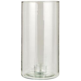 IB Laursen Kerzenhalter Glas f&uuml;r Stabkerzen H: 25, &Oslash; 13 cm, &Oslash; 3,8 cm Einsatz skandinavische Deko Online Shop