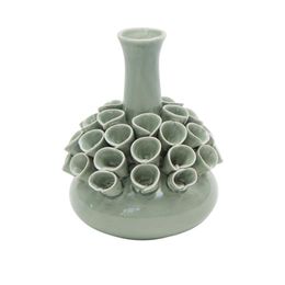 byRoom Vase aus Keramik rund 15 cm, gr&uuml;n skandinavische Deko Online Shop
